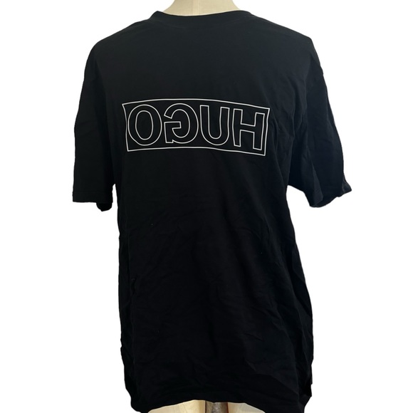 Hugo Boss | Shirts | Hugo Mens Dicagolino Reverse Logo Graphic Tshirt ...